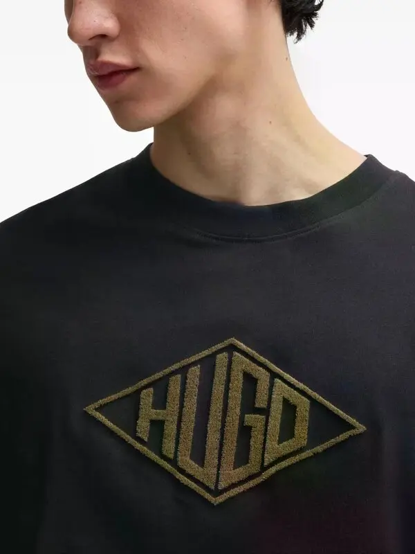 Hugo Embroidered Cotton T-shirt