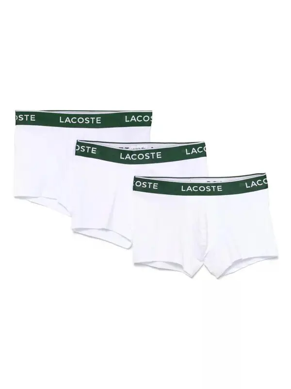 Lacoste Logo-waistband Boxers - White