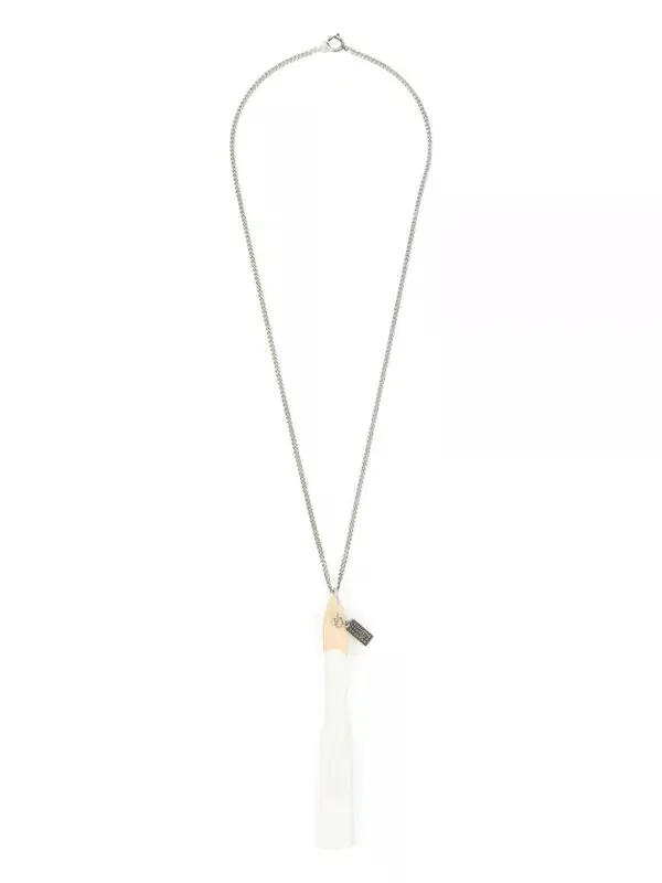 MAISON MARGIELA Numeric-signature Necklace - White