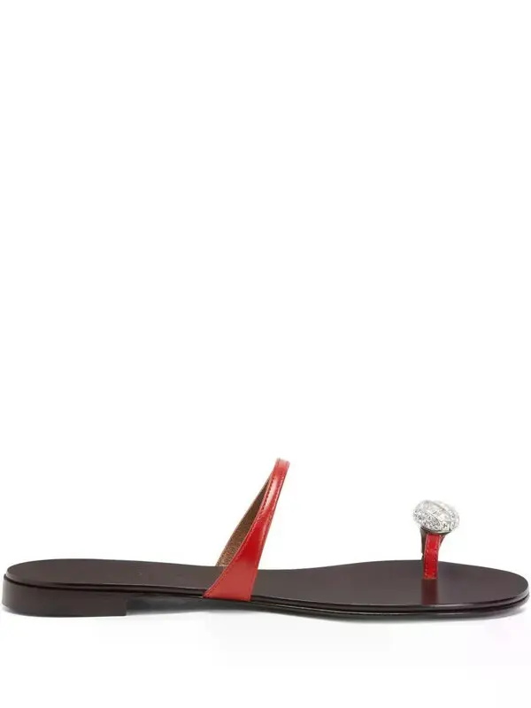 GIUSEPPE ZANOTTI Icon Ring Sandals - Red
