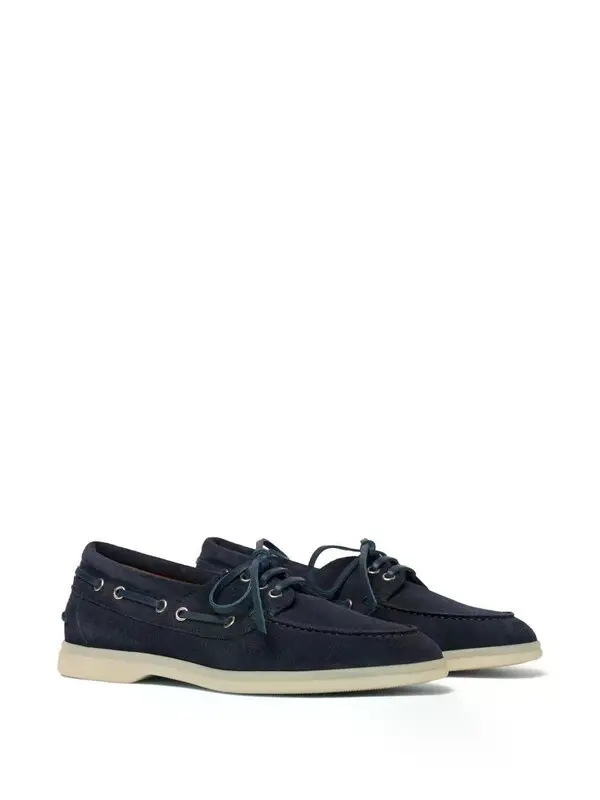 SCAROSSO Lia Boat Shoes - Blue