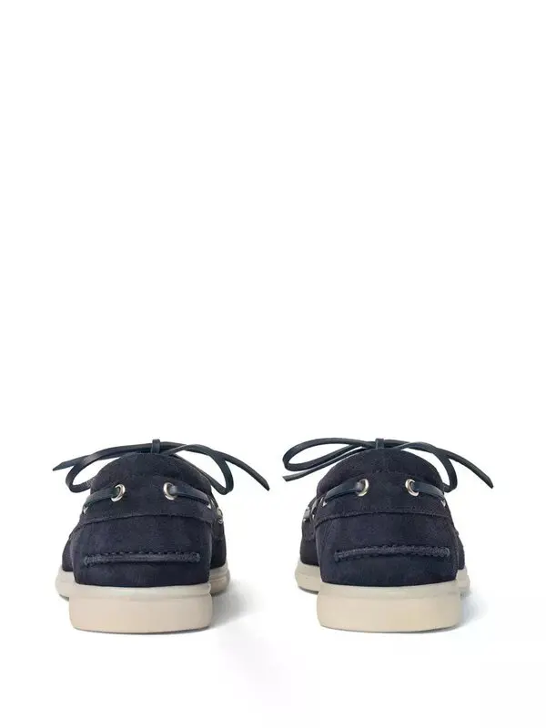 SCAROSSO Lia Boat Shoes - Blue