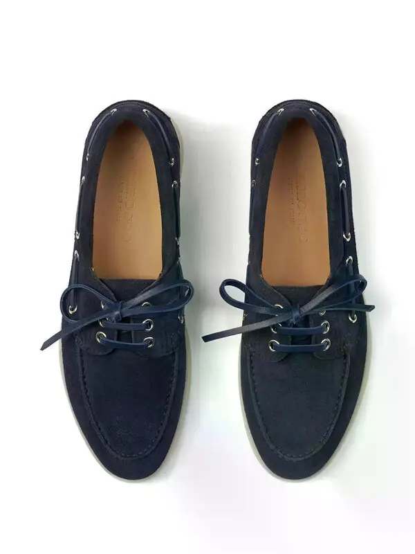 SCAROSSO Lia Boat Shoes - Blue