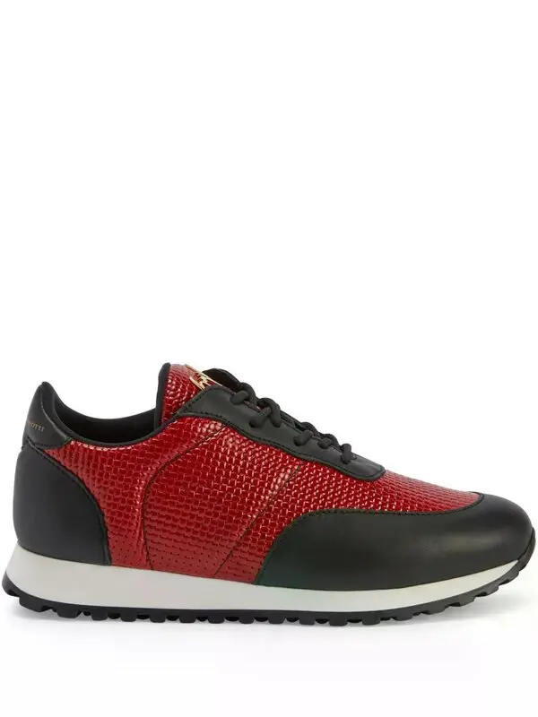 GIUSEPPE ZANOTTI Jimi Running Lace-up Sneakers - Red