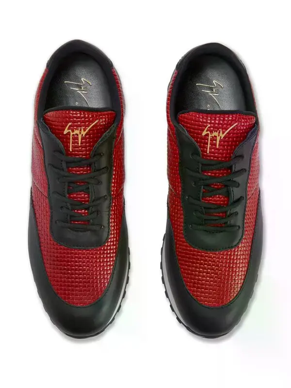GIUSEPPE ZANOTTI Jimi Running Lace-up Sneakers - Red