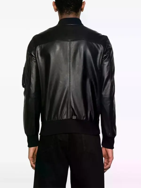 ERALDO Leather Bomber Jacket