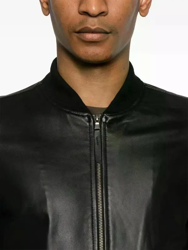 ERALDO Leather Bomber Jacket