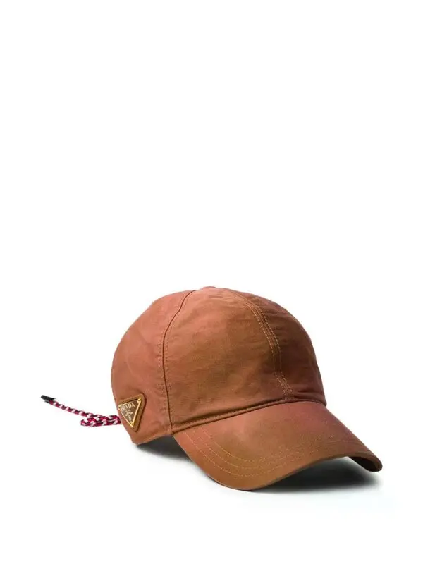 Prada Lace-up Baseball Cap - Brown