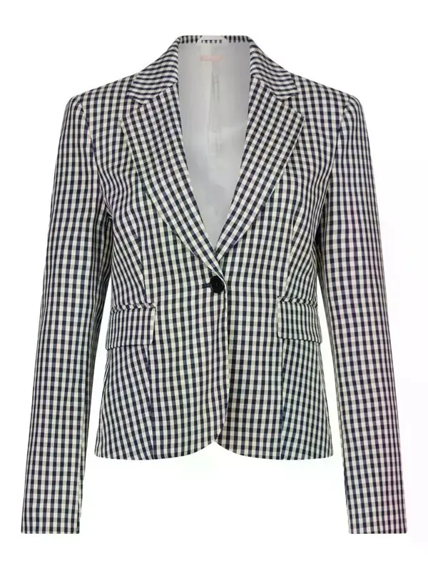 Liu Jo Check-pattern Blazer - Blue