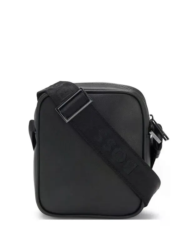 BOSS Monogram Reporter Bag - Black