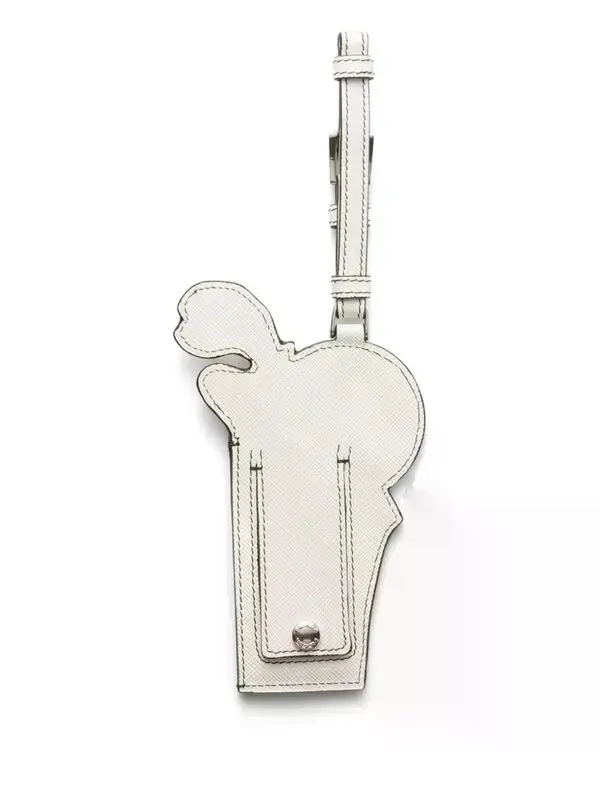 Prada Saffiano Leather Name Tag