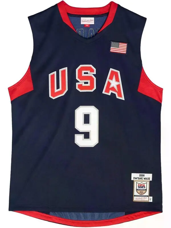 Mitchell & Ness 2008 Dwyane Wade Usa Basketball Authentic Jersey - Blue