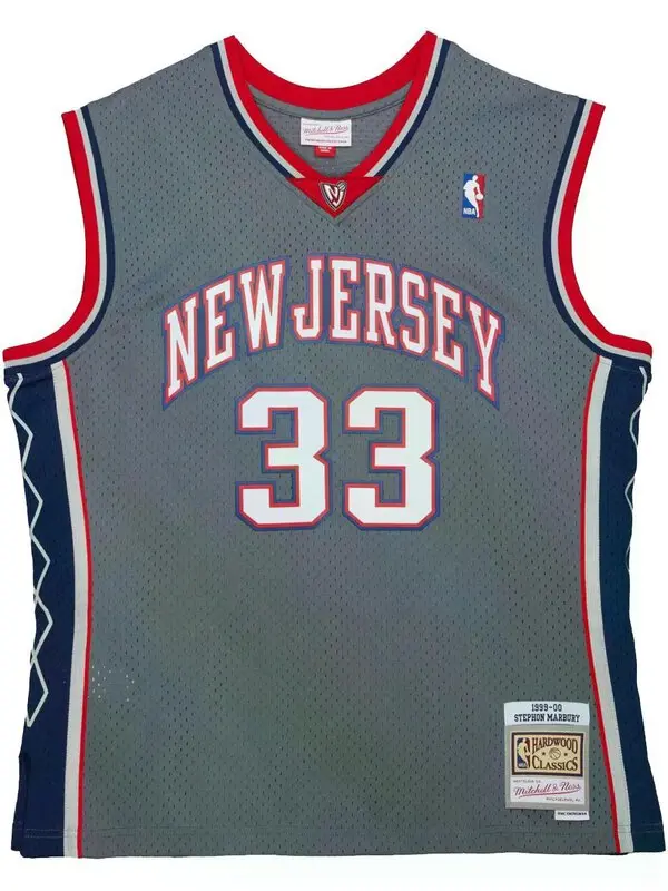 Mitchell & Ness Nba Alternate Nets 1999 Stephon Marbury Jersey - Grey