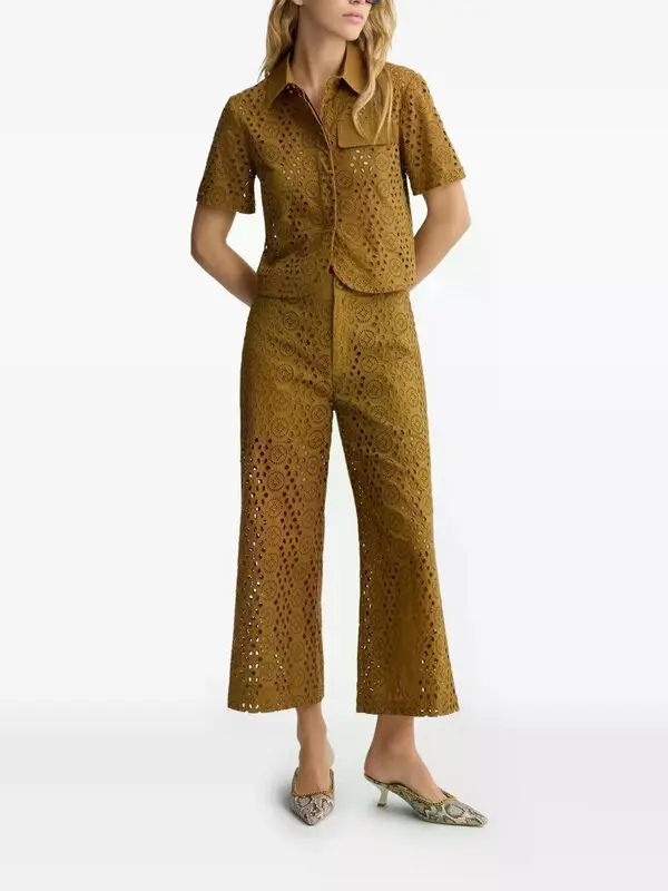 Liu Jo Embroidery Cropped Trousers