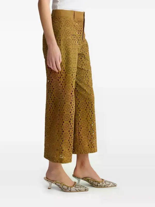 Liu Jo Embroidery Cropped Trousers