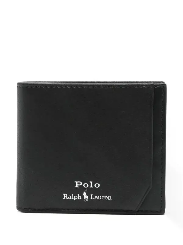 Polo Ralph Lauren Bi-fold Leather Wallet - Black