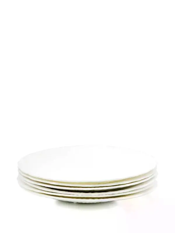 KNINDUSTRIE Leaves Plates - White
