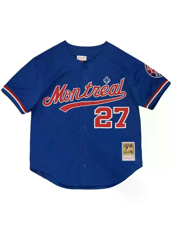 Mitchell & Ness Mlb Montreal Expos 1997 Vladimir Guerrero Authentic Bp Jersey T-shirt - Blue