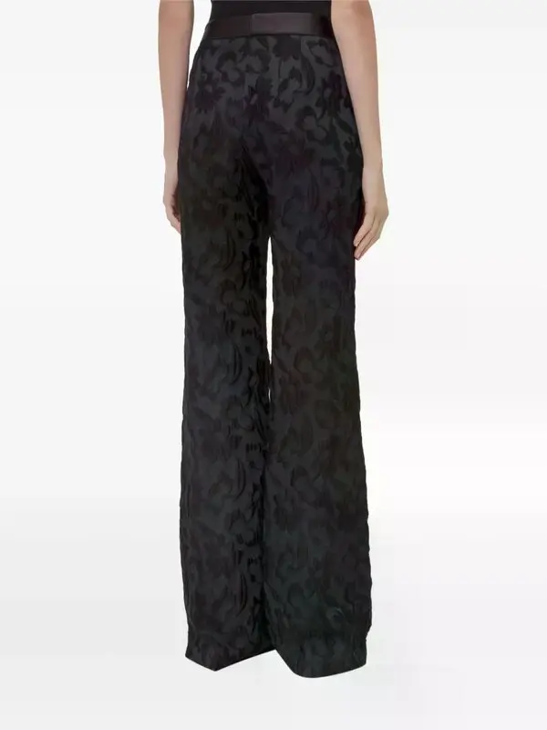 Alexis Jacquard Flared Trousers