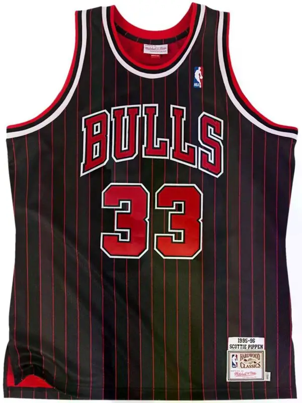 Mitchell & Ness Nba Chicago Bulls 1995 Scottie Pippen Authentic Jersey - Black