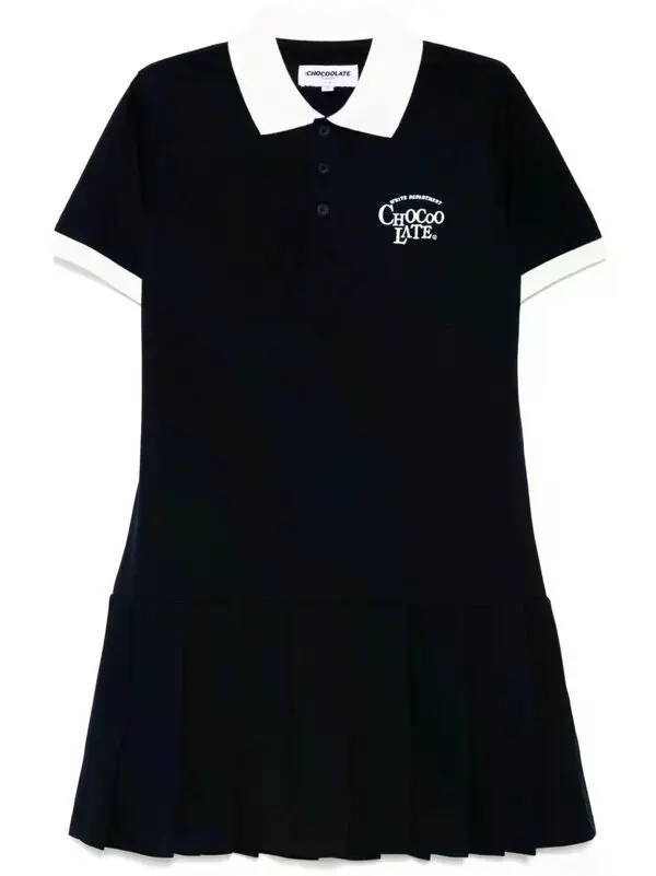 CHOCOOLATE Logo-embroidered Dress