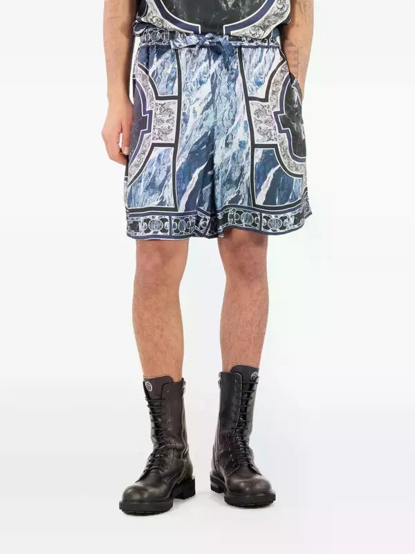 Roberto Cavalli Abstract-print Shorts