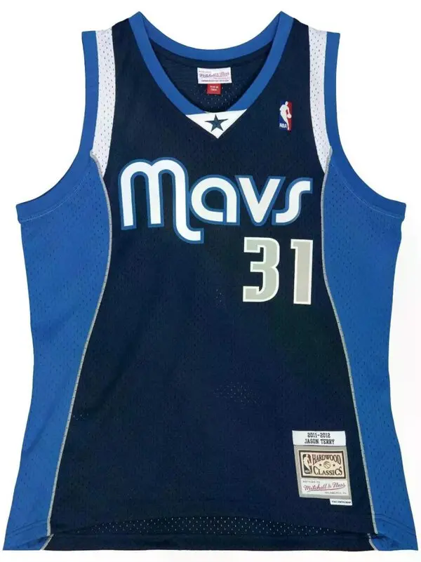 Mitchell & Ness Nba Dallas Mavericks Jason Terry 2011 Swingman Jersey Vest Top - Blue