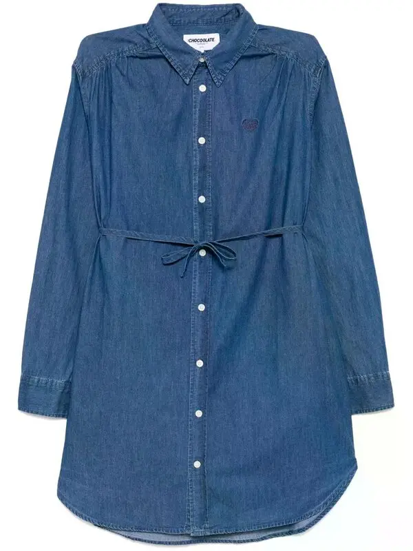 CHOCOOLATE Denim Shirt Dress