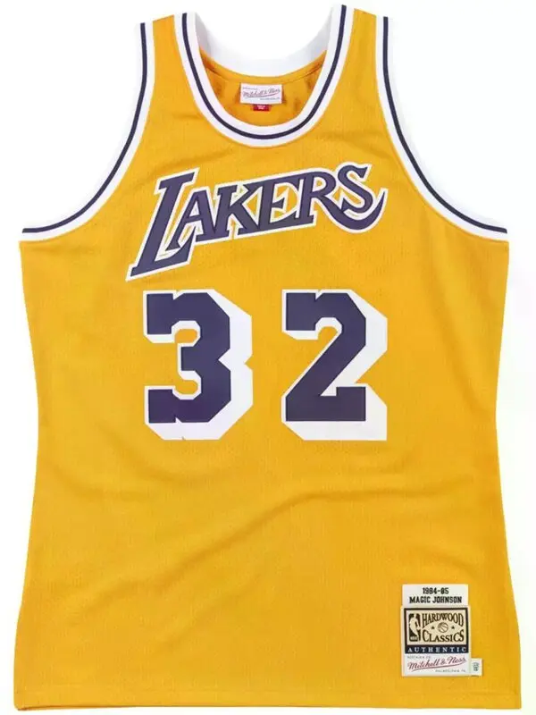 Mitchell & Ness Nba La Lakers 84 Magic Johnson Authentic Home Jersey
