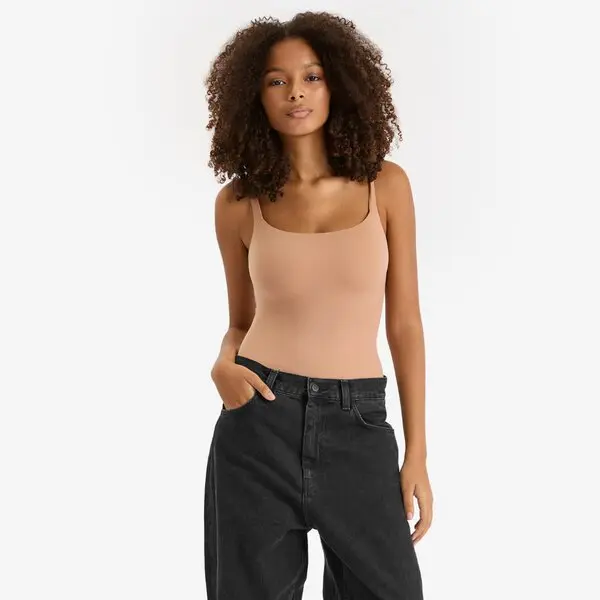 SKIMS Fits Everybody Square Neck Bodysuit - Sienna