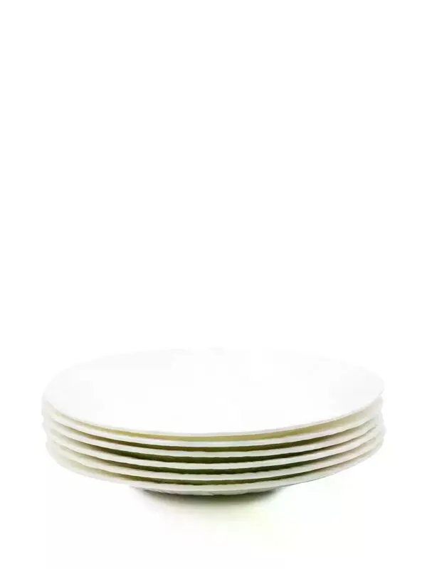KNINDUSTRIE Leaves Dessert Plates - White