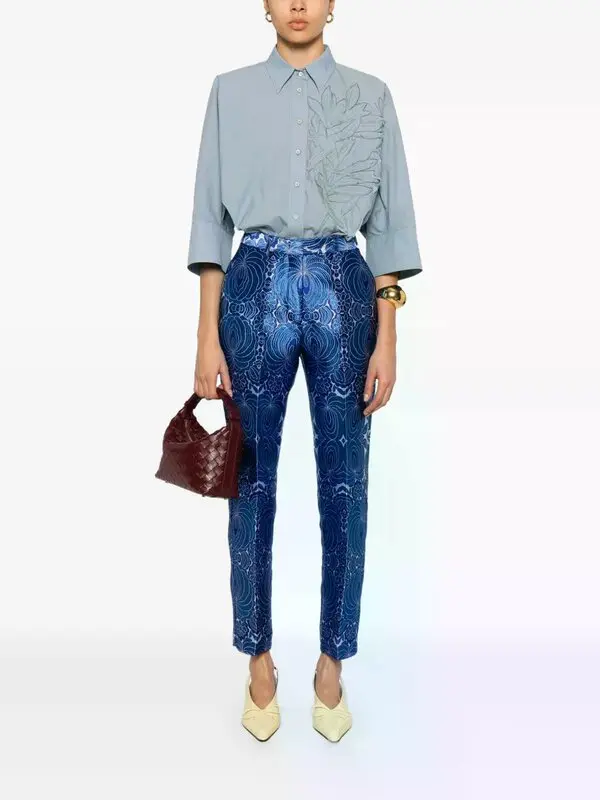 Etro Jacquard-lace Trousers