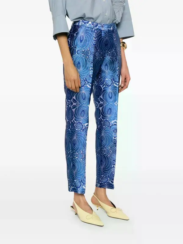Etro Jacquard-lace Trousers