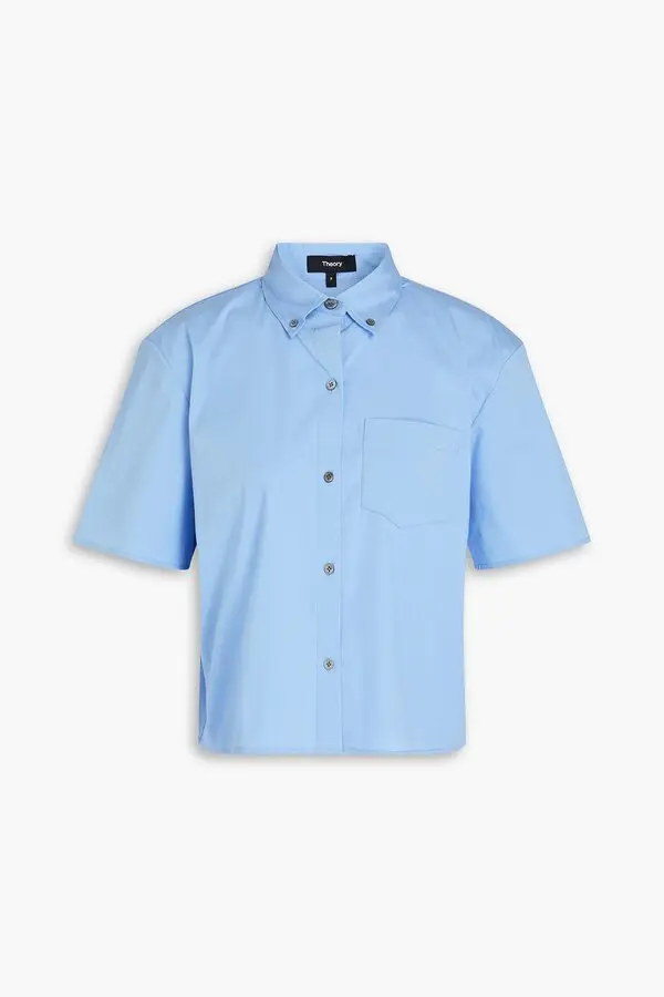 Theory Cotton-blend Poplin Shirt