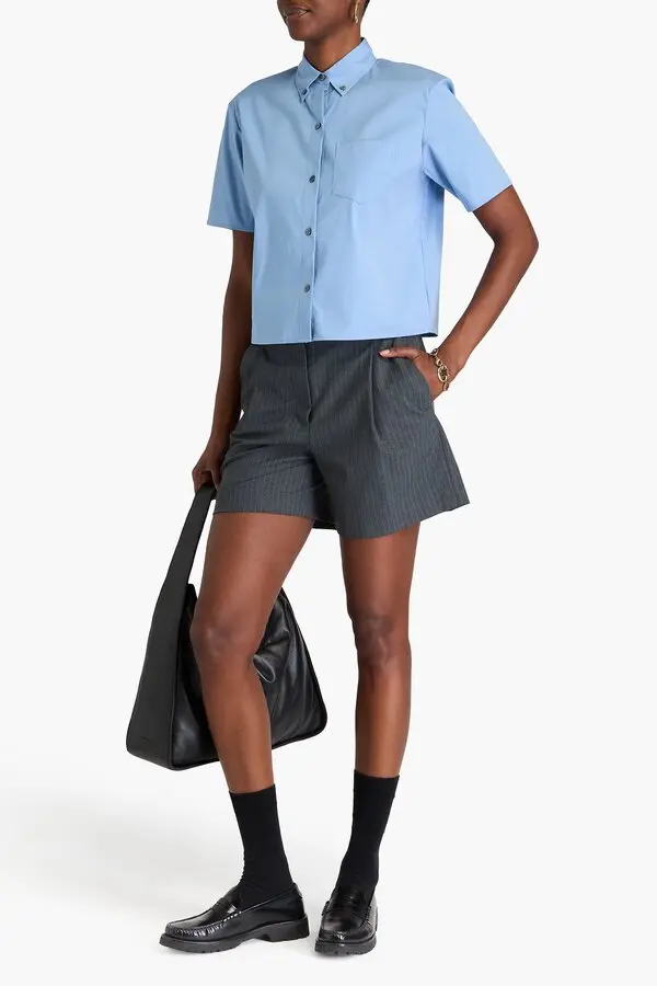 Theory Cotton-blend Poplin Shirt