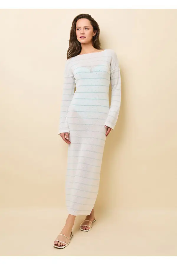 Solid & Striped Polly Midi Dress - Stripe | Editorialist
