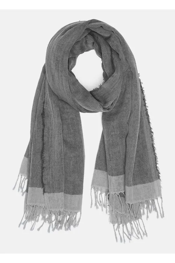 Vince Border- Cotton Scarf - Stripe