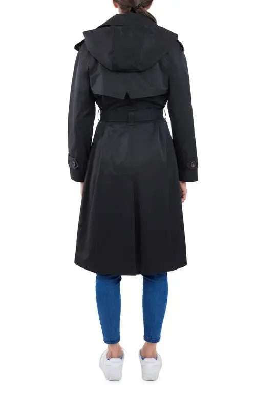 London Fog Cotton-blend Trench Coat - Black