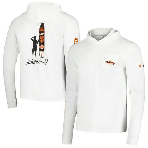 Johnnie-o San Francisco Giants Eddie Long Sleeve Hoodie T-shirt - White