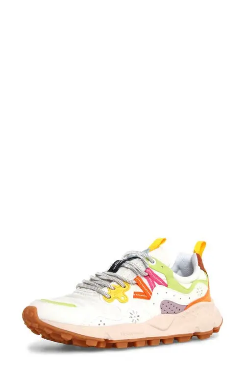 FLOWER MOUNTAIN Yamano 3 Kaiso Sneakers - White Multi