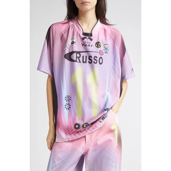 Paolina Russo Oversize Short Sleeve Top - Pink | Editorialist