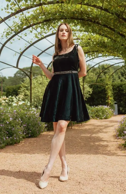 RAAS Tia Velvet Short Dress