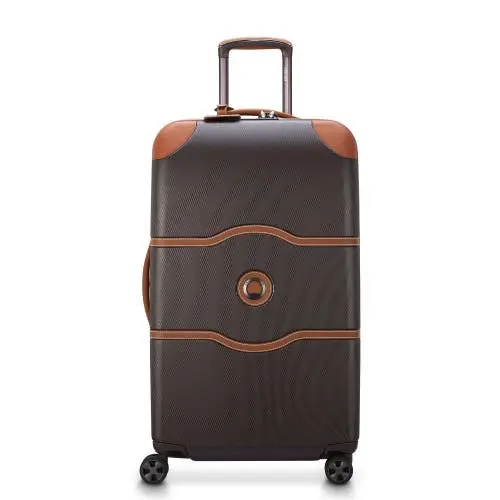 DELSEY PARIS Chatelet Air 2.0 Hardside 26" Checked Spinner Luggage - Chocolate Brown