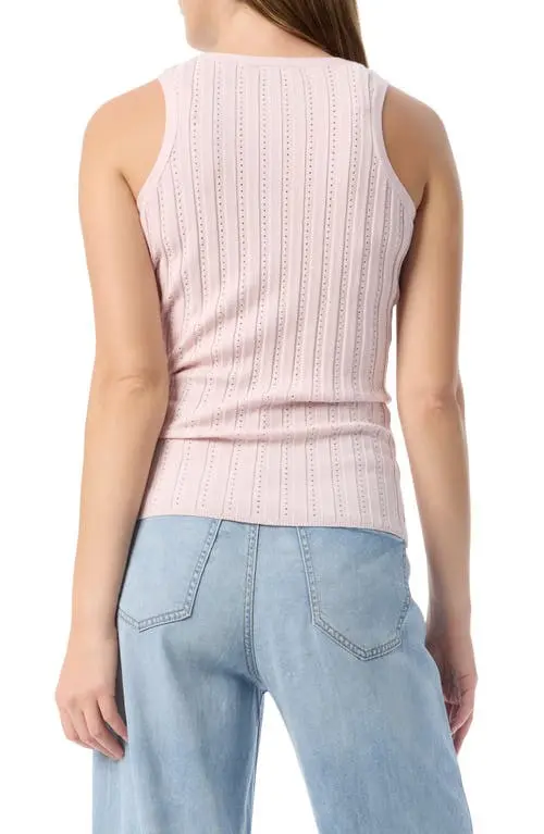 DO BY DEE OCLEPPO Dot Pointelle Stitch Sweater Tank