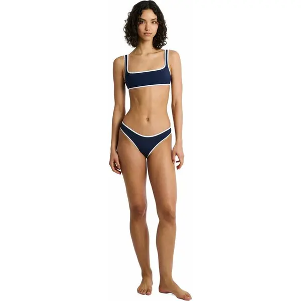 Onia Milly Bikini Bottom - Deep Navy/white