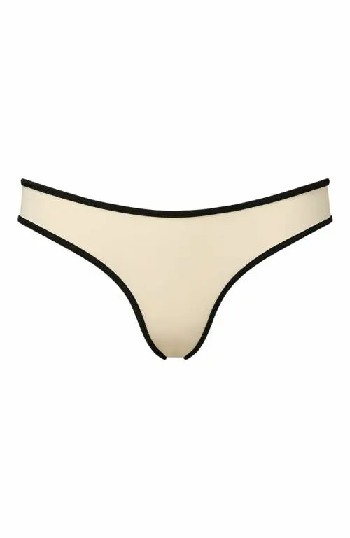 Onia Milly Bikini Bottom - Egret/black