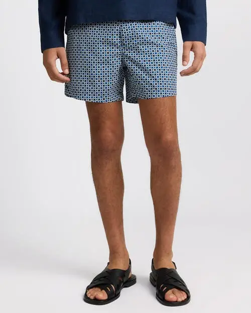 Onia Calder Buckle 5" Swim Trunk - Light Navy