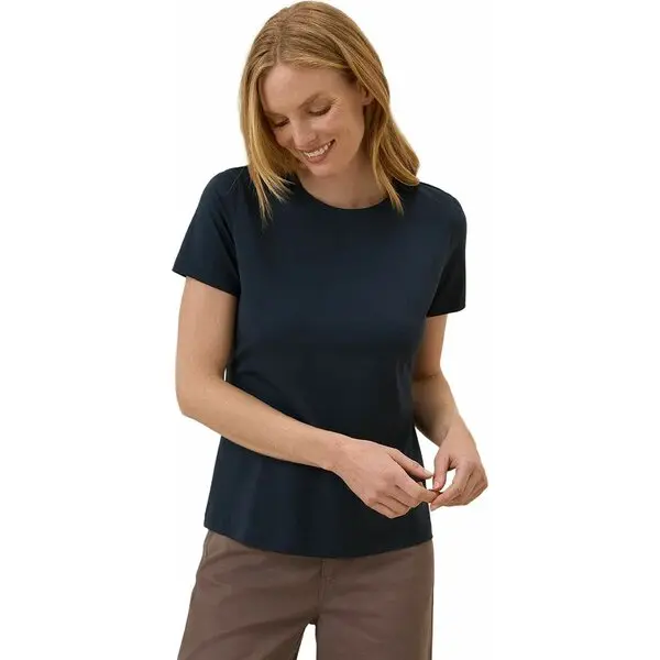 PACT Luxe Stretch Jersey Slim Tee - Midnight Blue