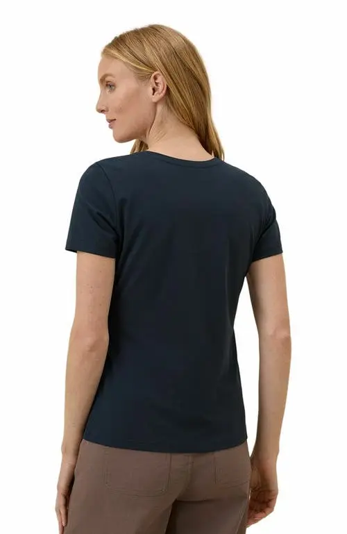 PACT Luxe Stretch Jersey Slim Tee - Midnight Blue