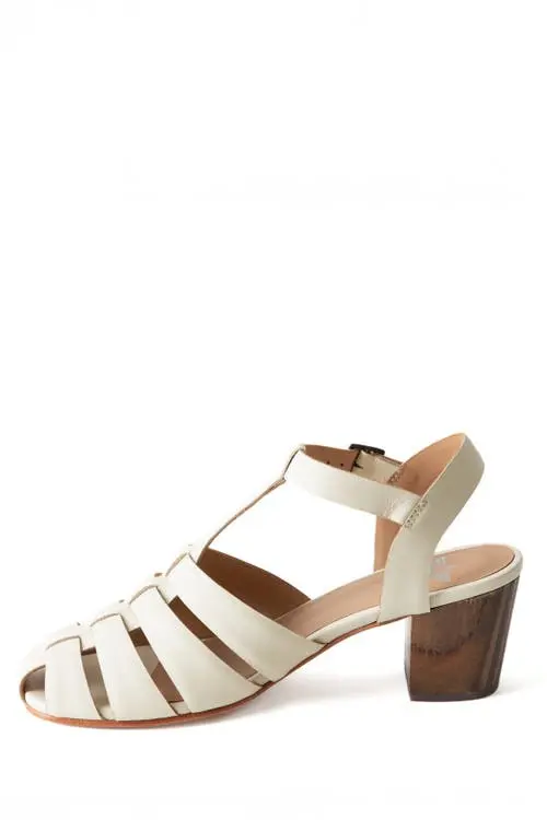 FORTRESS Golde Heeled Fisherman Sandal - Ivory